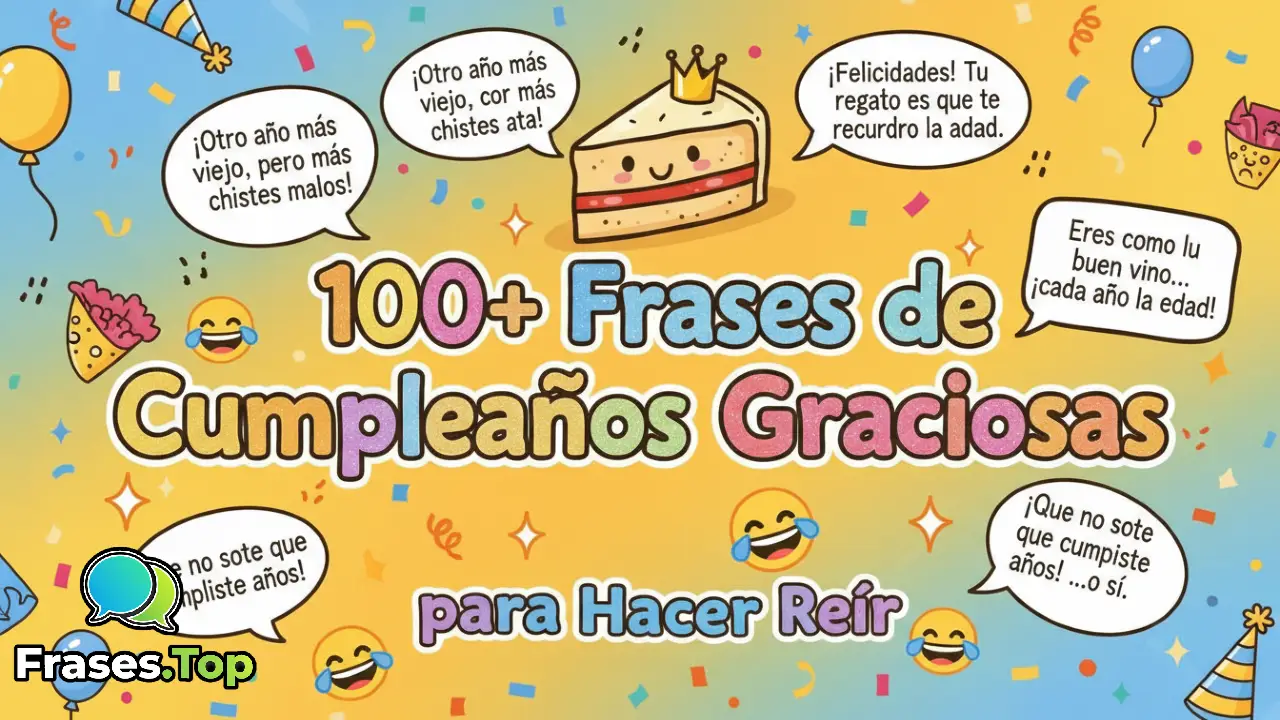100+ Frases de Cumpleaños Graciosas para Hacer Reír - Frases